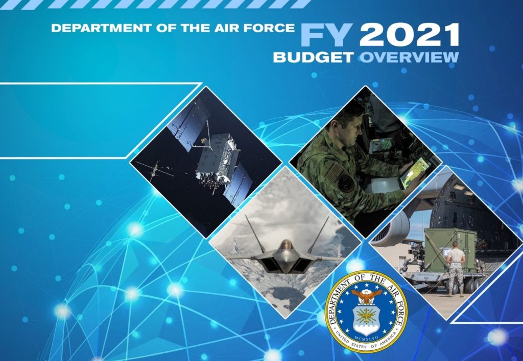Cover of the Department of the Air Force FY 2021 budget