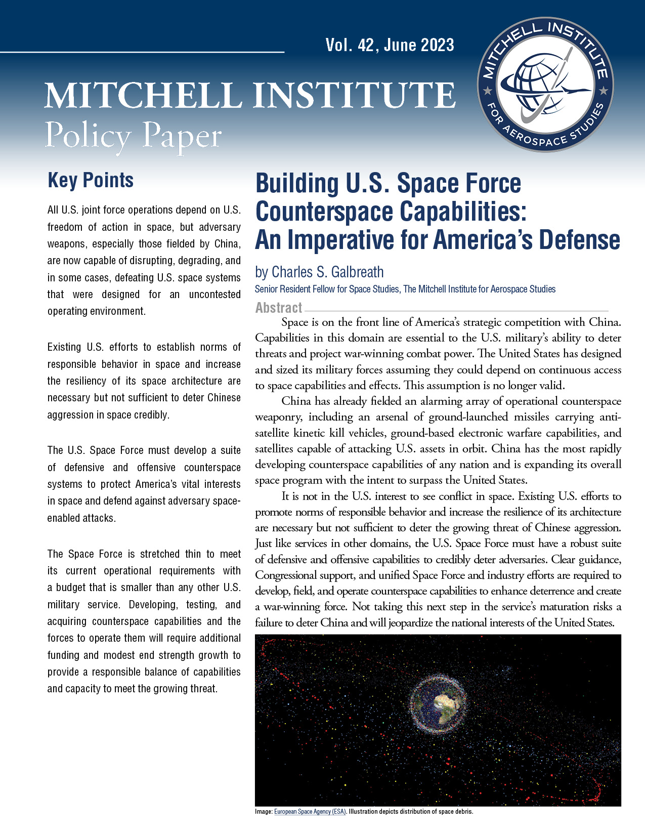 Building U.S. Space Force Counterspace Capabilities: An Imperative for ...