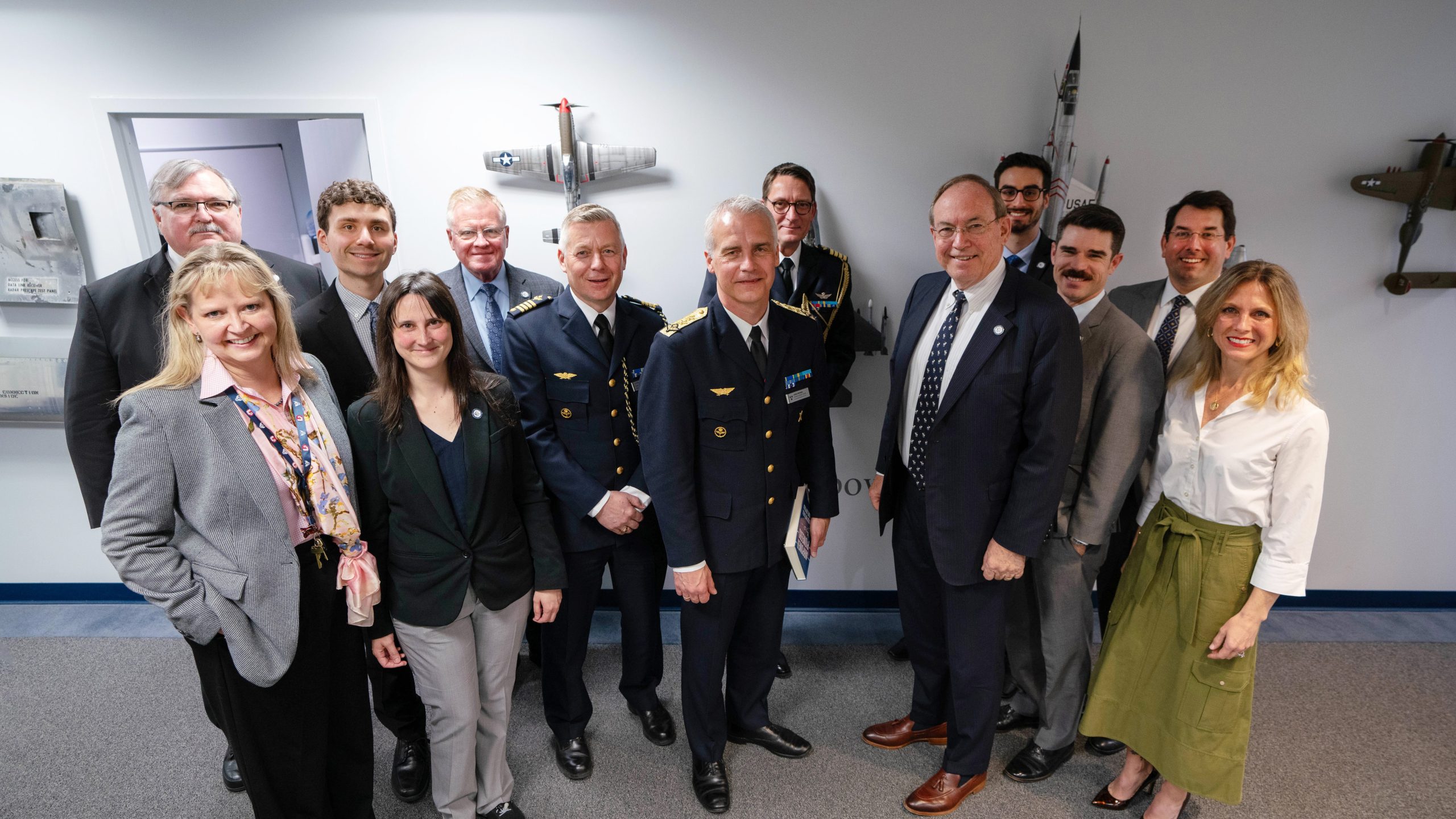 Maj Gen Jonas Wikman, Air Chief of the Swedish Air Force, and his ...