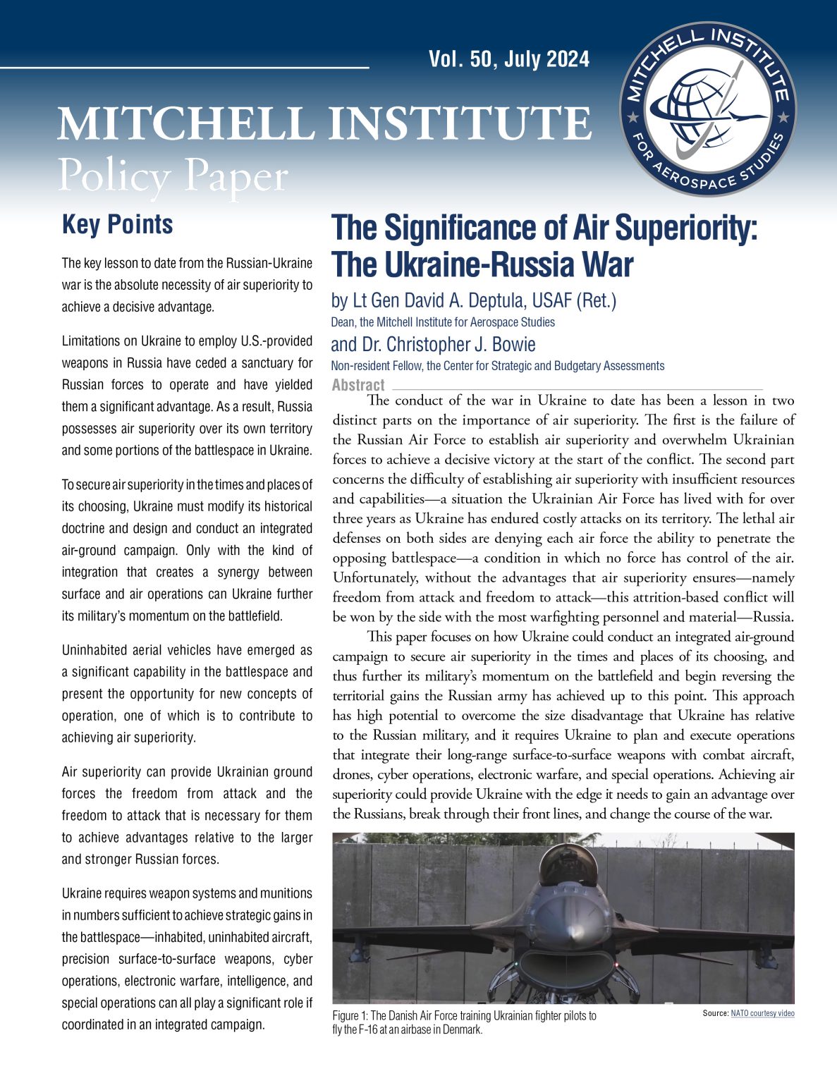 The Significance of Air Superiority: The Ukraine-Russia War