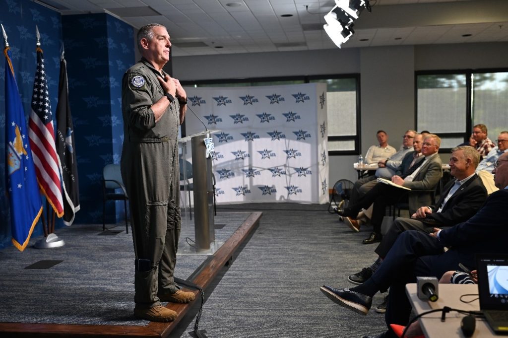 Gen Mike Minihan, Commander of Air Mobility Command, helped launch the ...