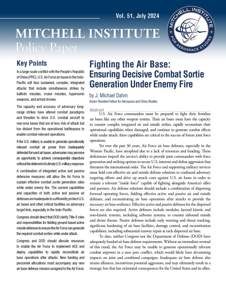 Fighting the Air Base: Ensuring Decisive Combat Sortie Generation Under ...